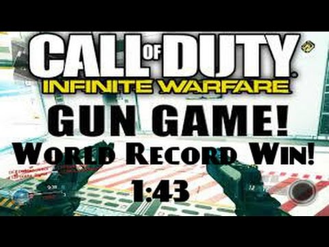 WORLD RECORD GUN GAME WIN ON INFINITE WARFARE! (Fastest Gun Game Win on ...