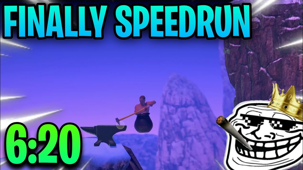 SpeedRun in "GETTING OVER IT" 😵 - YouTube