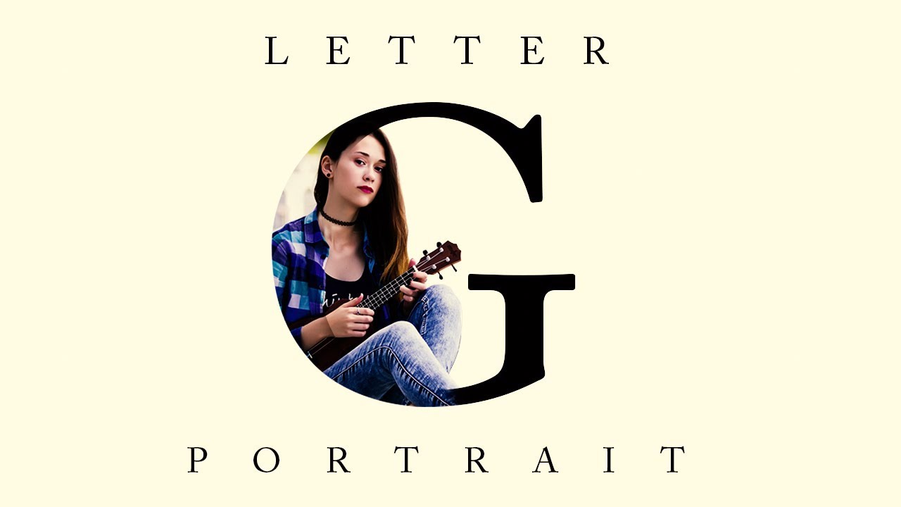 How to Create Letter Portrait | Photoshop Tutorial with girish solanki ...