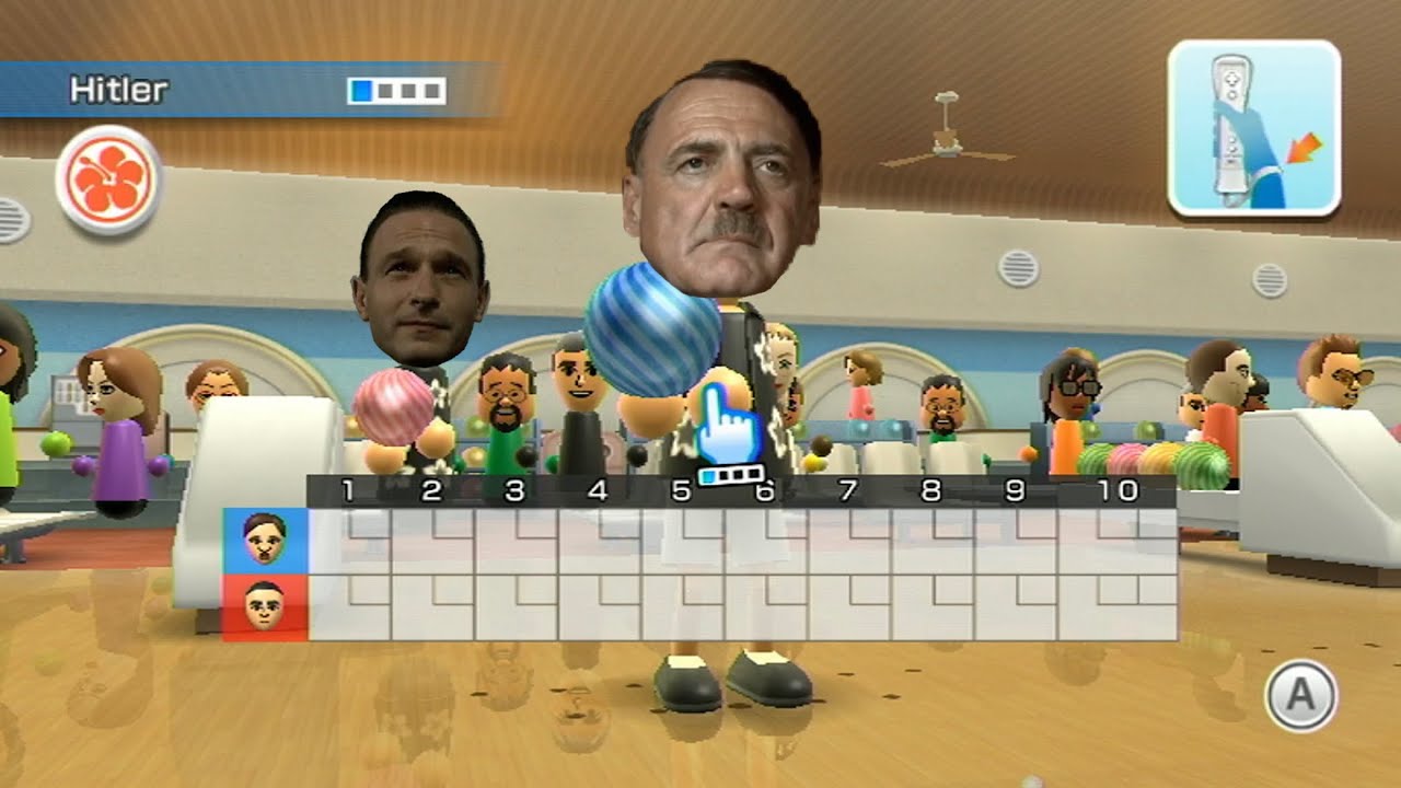 Hitler vs. Fegelein - Wii Sports Resort Bowling - YouTube