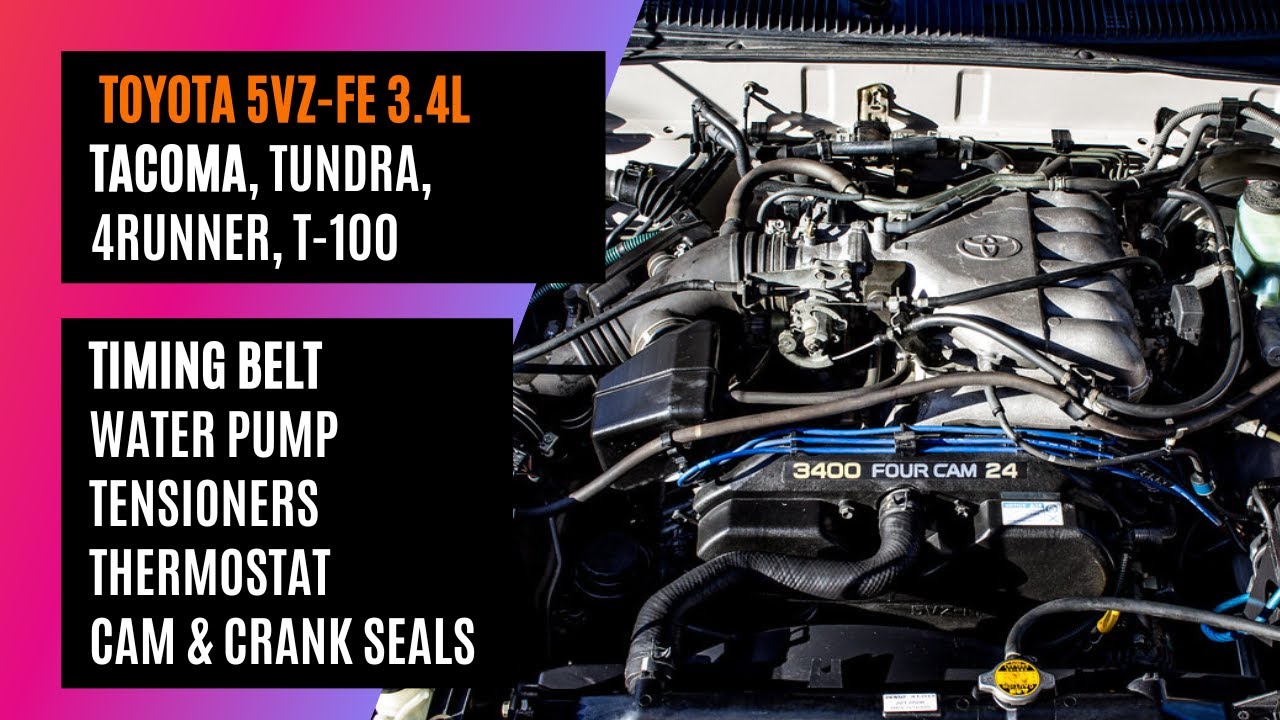 96-02 Toyota 4Runner: 5VZ-FE 3.4L Timing Belt, Water Pump, Tensioners ...