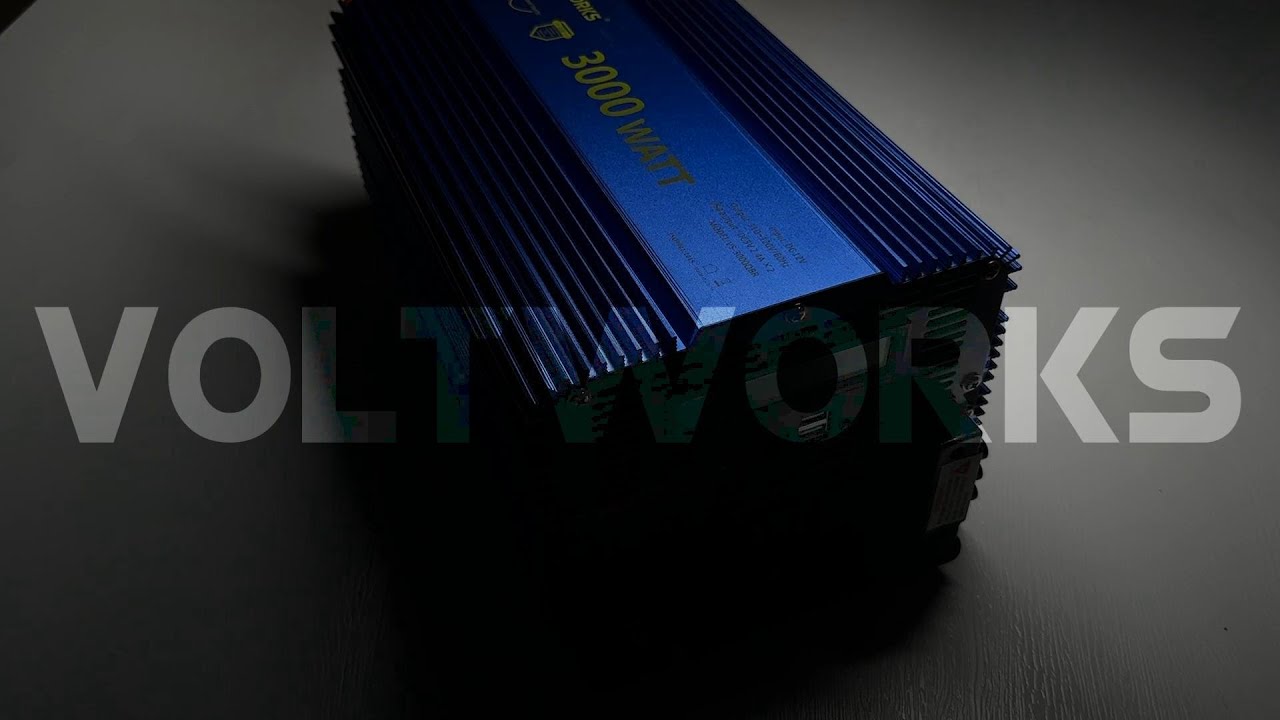 VOLTWORKS 3000W 12V Pure Sine Wave Power Inverter video introduction - YouTube