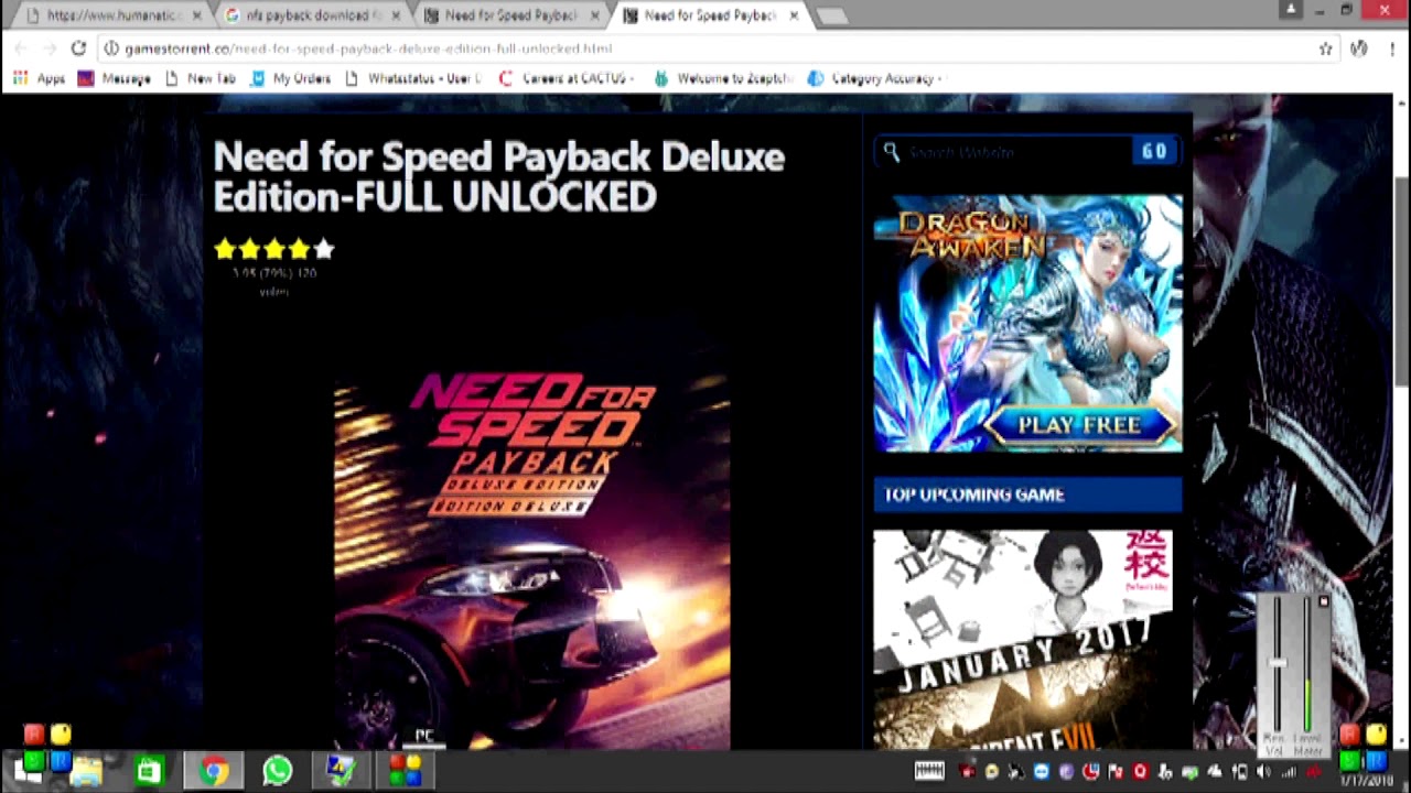 NFS PAYBACK Download Pc - YouTube