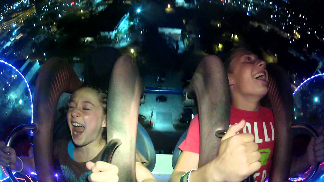 Funny Slingshot ride reaction! - YouTube
