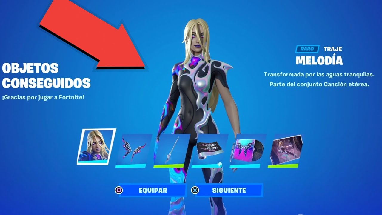 COMO CONSEGUIR LA SKIN DE MELODÍA Y SI PAQUETE SIRENA en FORTNITE ...