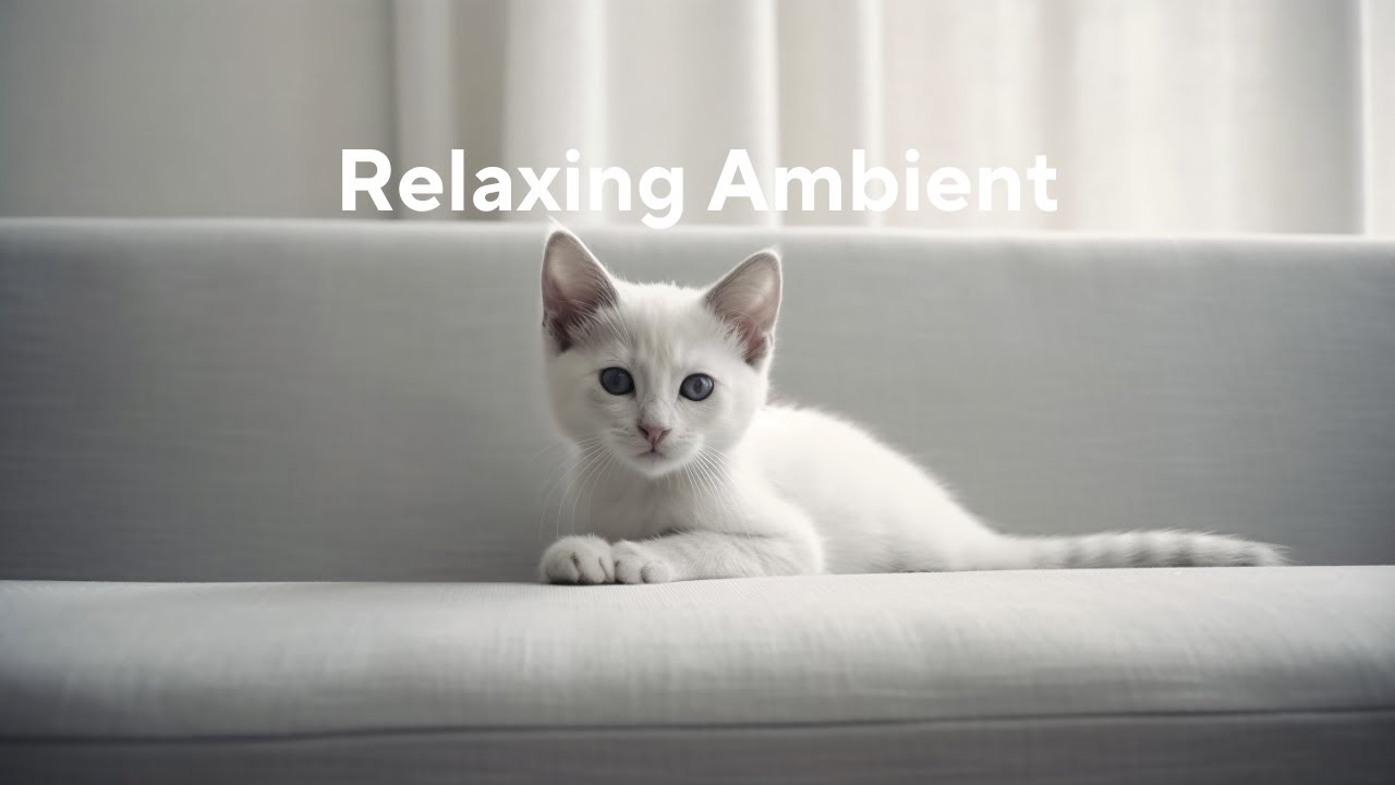 【White】Relaxing Ambient Music - cat BGM - YouTube