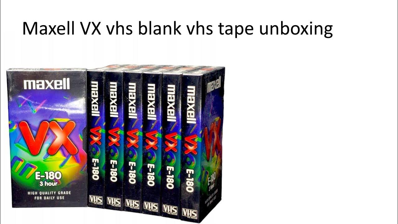 unboxing Maxell VX blank tape - YouTube
