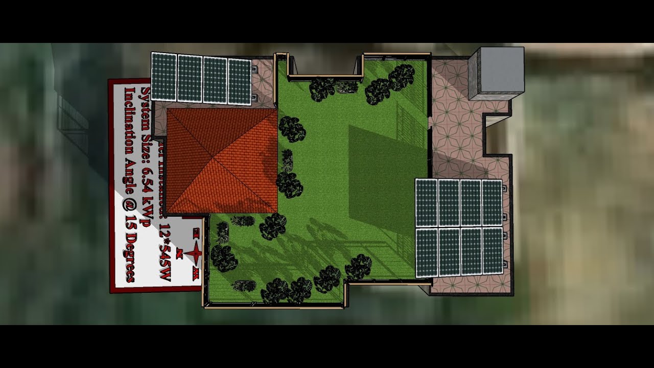 Solar Panel Layout Tutorial Video for Beginners using Google Sketchup ...