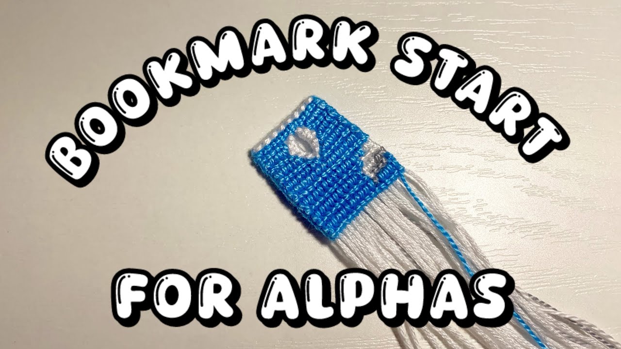 bookmark start for alpha friendship bracelets ♡ ♡ ♡ - YouTube