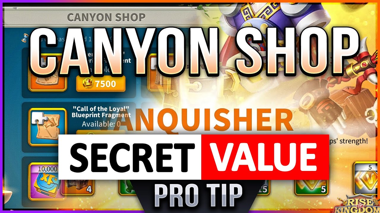 Canyon Shop - SECRET Value Legendary Material Trick - Rise of Kingdoms ...