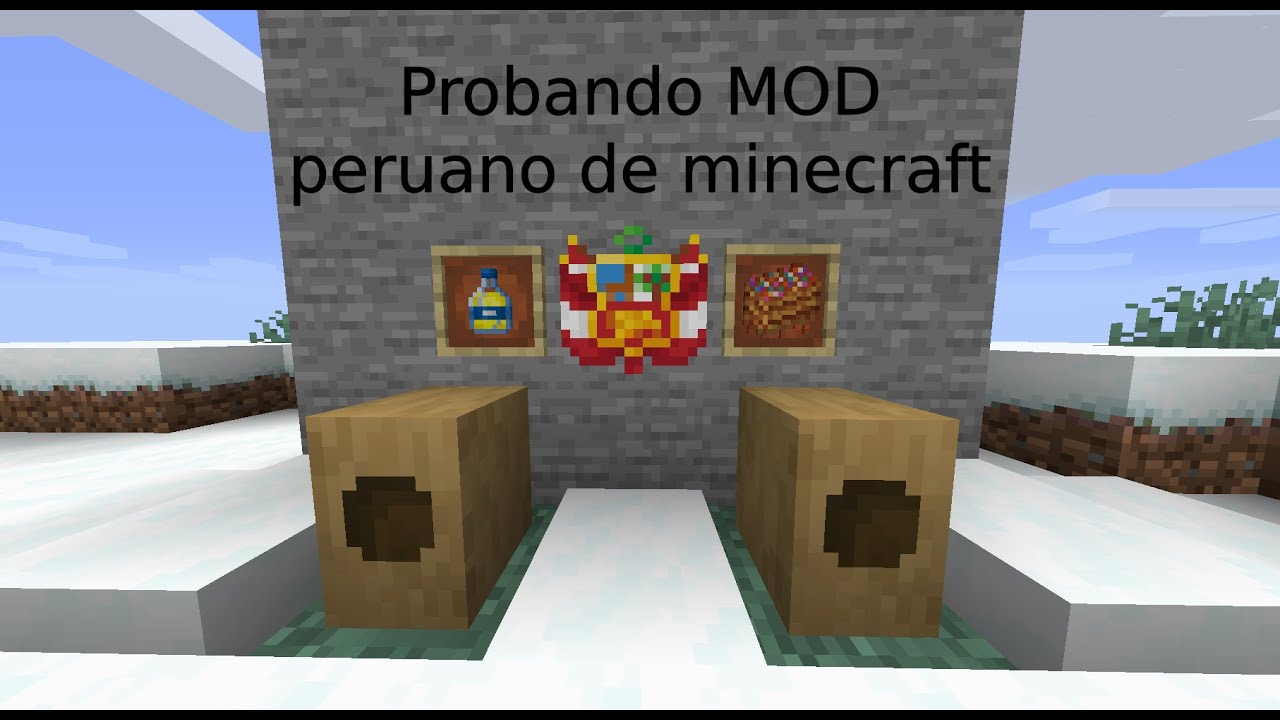 Ahora si probando mod peruano de minecraft XDDDD - YouTube
