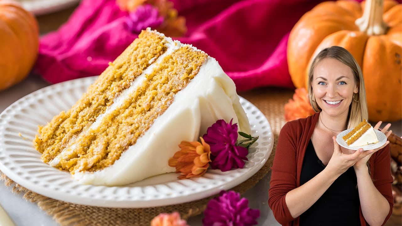 Even if You Don't Like Pumpkin You'll Like this Pumpkin Cake - YouTube
