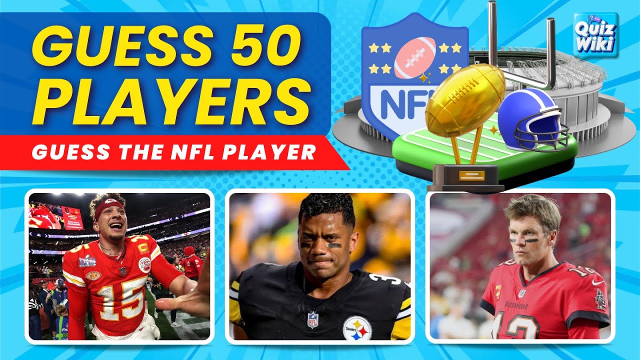 Guess the NFL Player by the Picture 📸🏈🏃 - Ultimate Fan Challenge Test ...