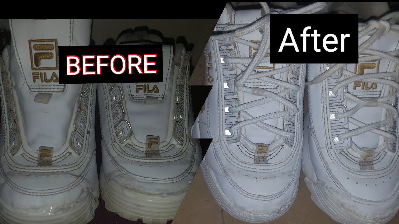 Old white sneakers|Again Looks like A New Brand |Fila shoes| Food ...