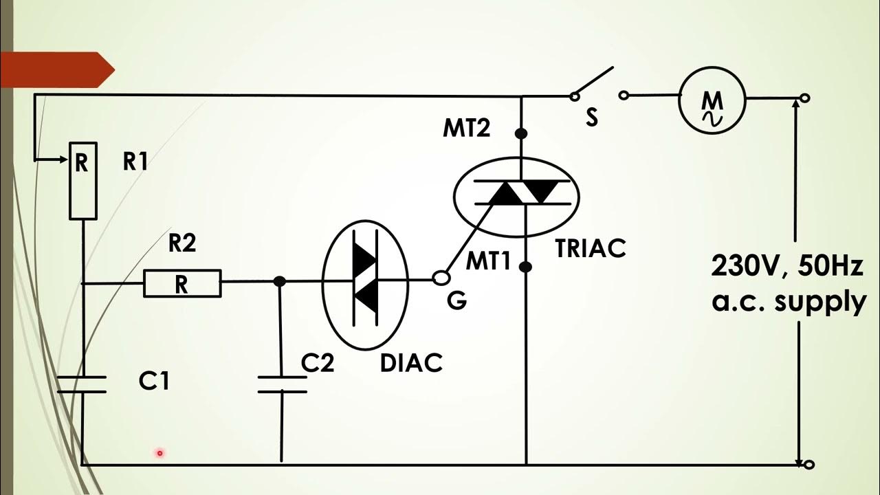 Single phase Induction Motor Speed control using TRIAC-DIAC - YouTube