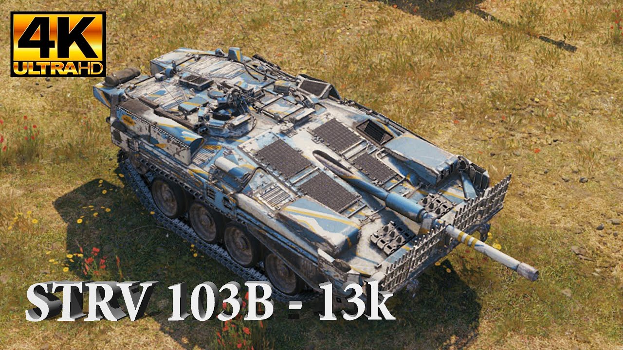 Strv 103B video in Ultra HD 4K World of Tanks 13069 dmg, 3 kills, 1312 ...