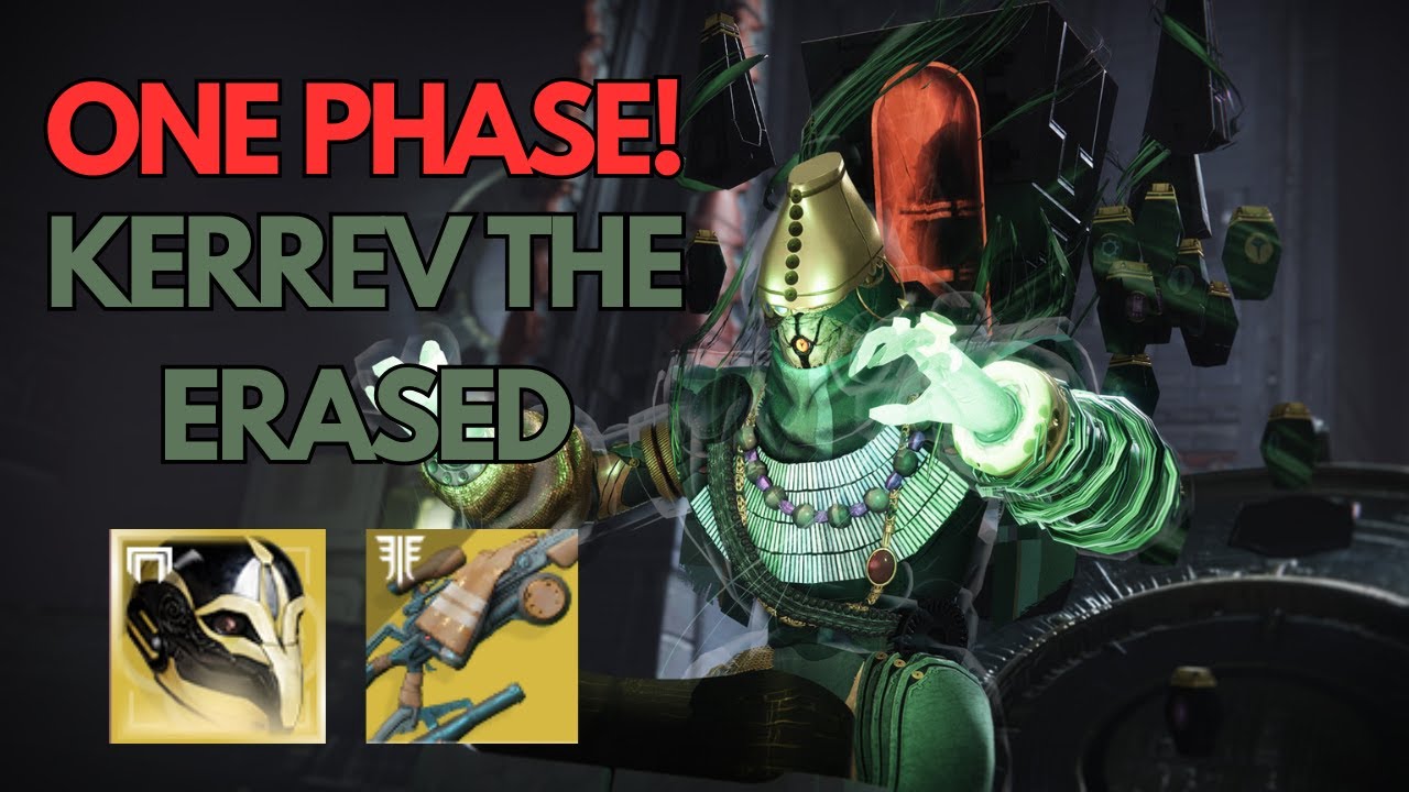 Kerrev, The Erased ONE PHASE, New Sundered Doctrine Dungeon | Destiny 2 ...