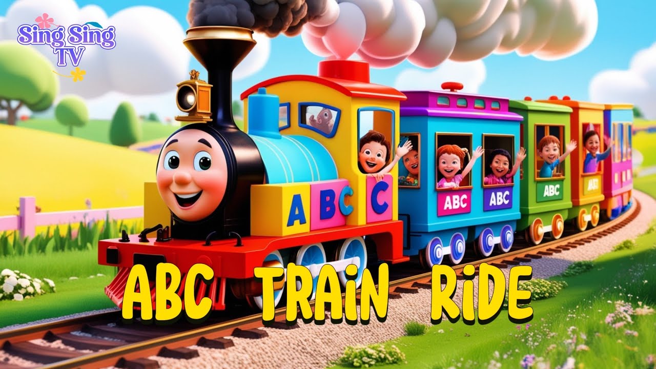 ABC Train Ride #kidssong #nurseryrhymes #music - YouTube