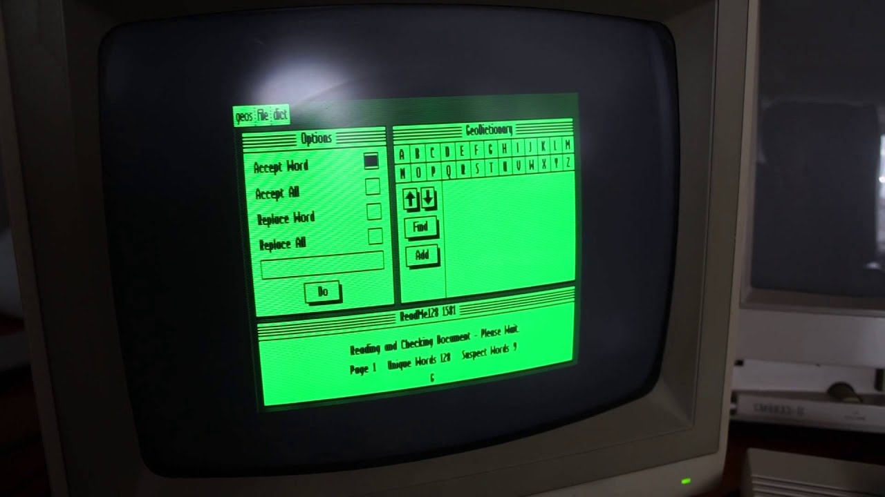 Bytefest 2015 - Spell checking in GEOS on Commodore 128 - YouTube