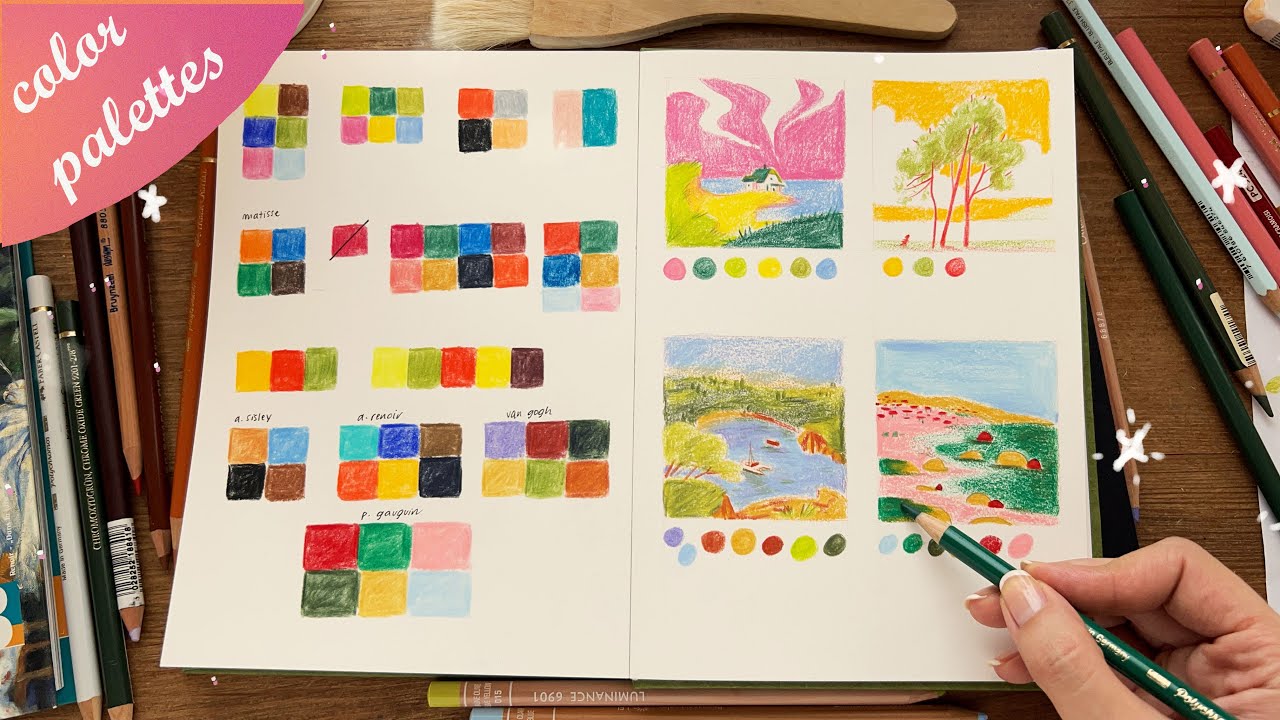 How to choose COLOR PALETTES for your illustrations + quick studies in ...