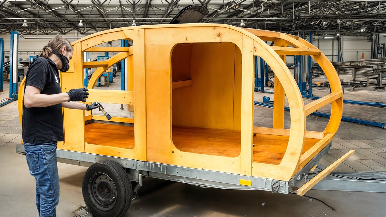 Man Builds Amazing Camper Trailer from Scratch - YouTube