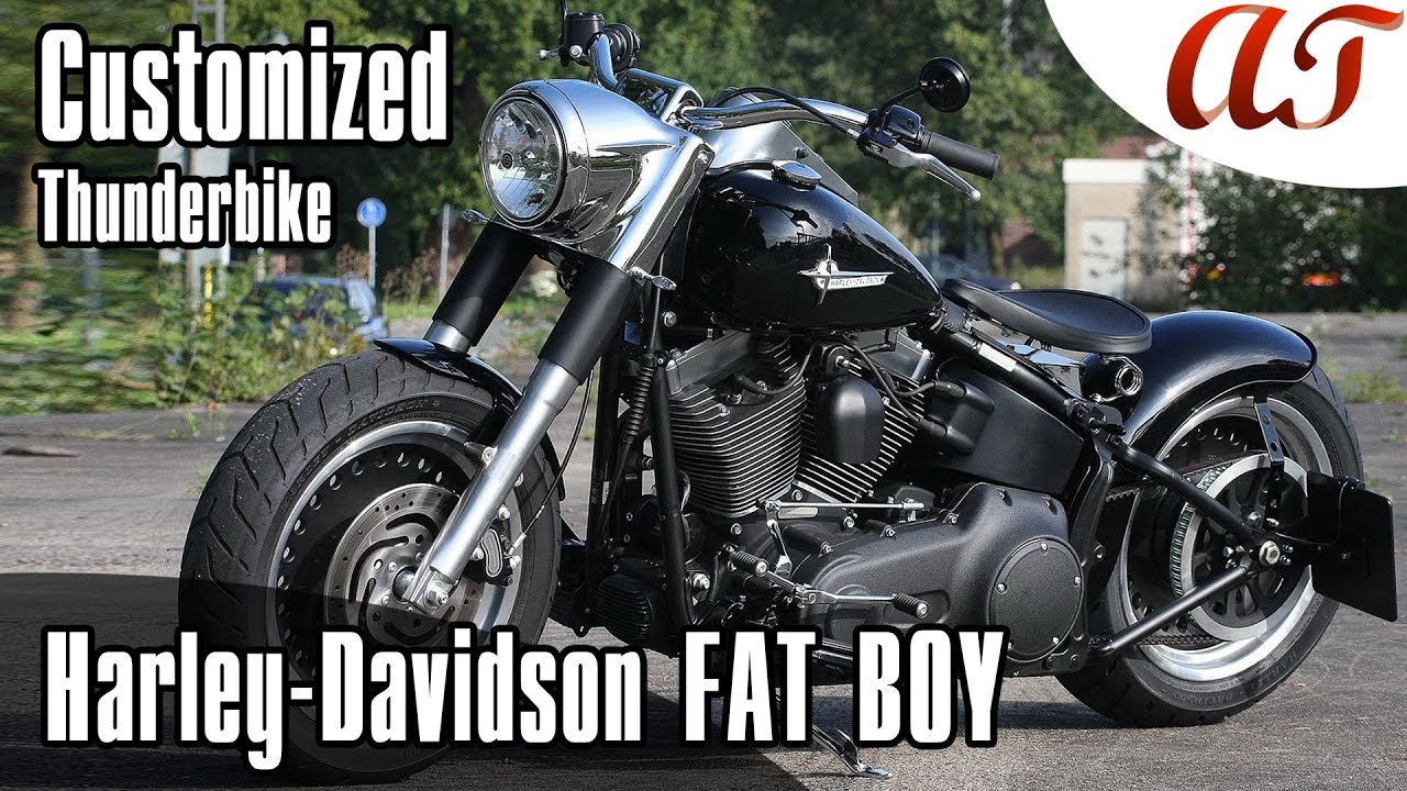 Harley-Davidson FAT BOY Custom: FASTBOY * A&T Design - YouTube