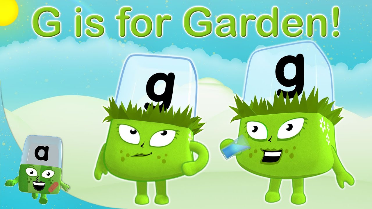 @officialalphablocks - G is for Garden! | Learn to Spell | Phonics ...