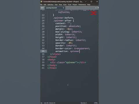 Flat Spinner | HTML CSS - YouTube