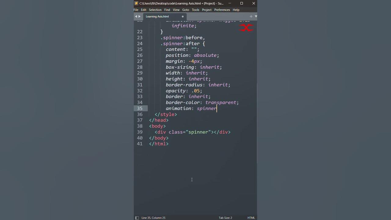 Flat Spinner Html Css Youtube