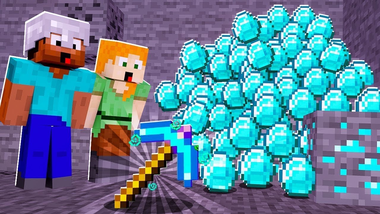 collect *Diamond with silk touch pickaxe in Minecraft* #minecraft # ...