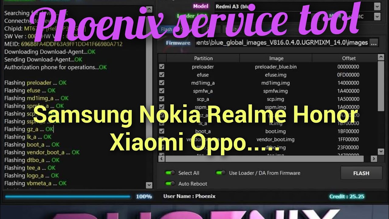 Phoenix service tool Samsung,Xiaomi,Nokia, realme,oppo honor.... - YouTube