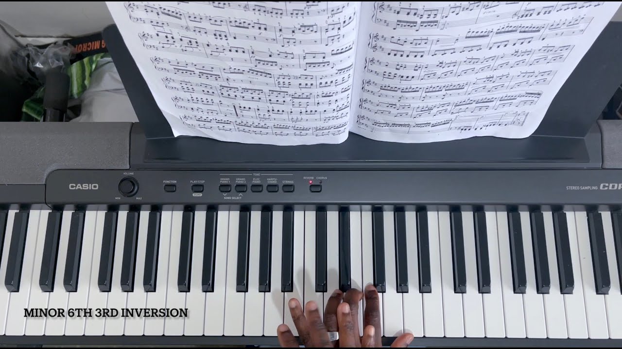 MINOR 6TH CHORD : 3rd INVERSION IN ALL KEYS with FINGERING - YouTube