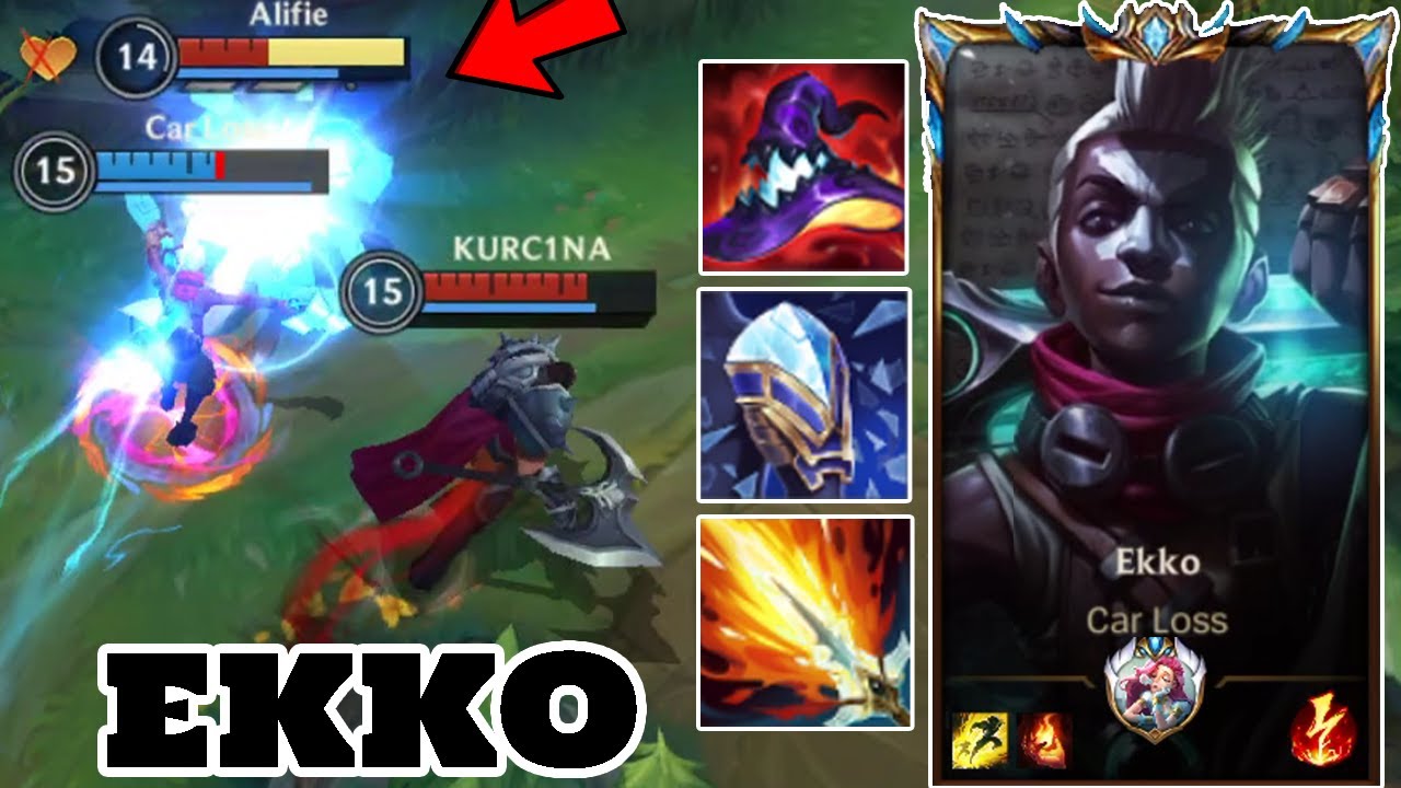 Wild Rift Ekko New Champion (Ekko Jungle) Gameplay Rank Challenger ...