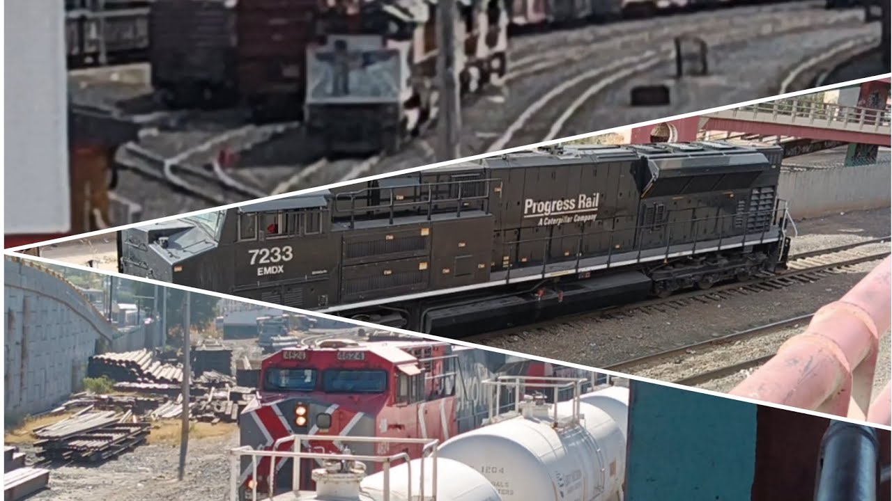 UP #1111 EMDX #7233 En Nogales Sonora - YouTube