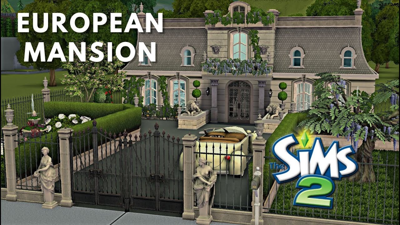 European Mansion | The Sims 2 Building | Custom Content - YouTube