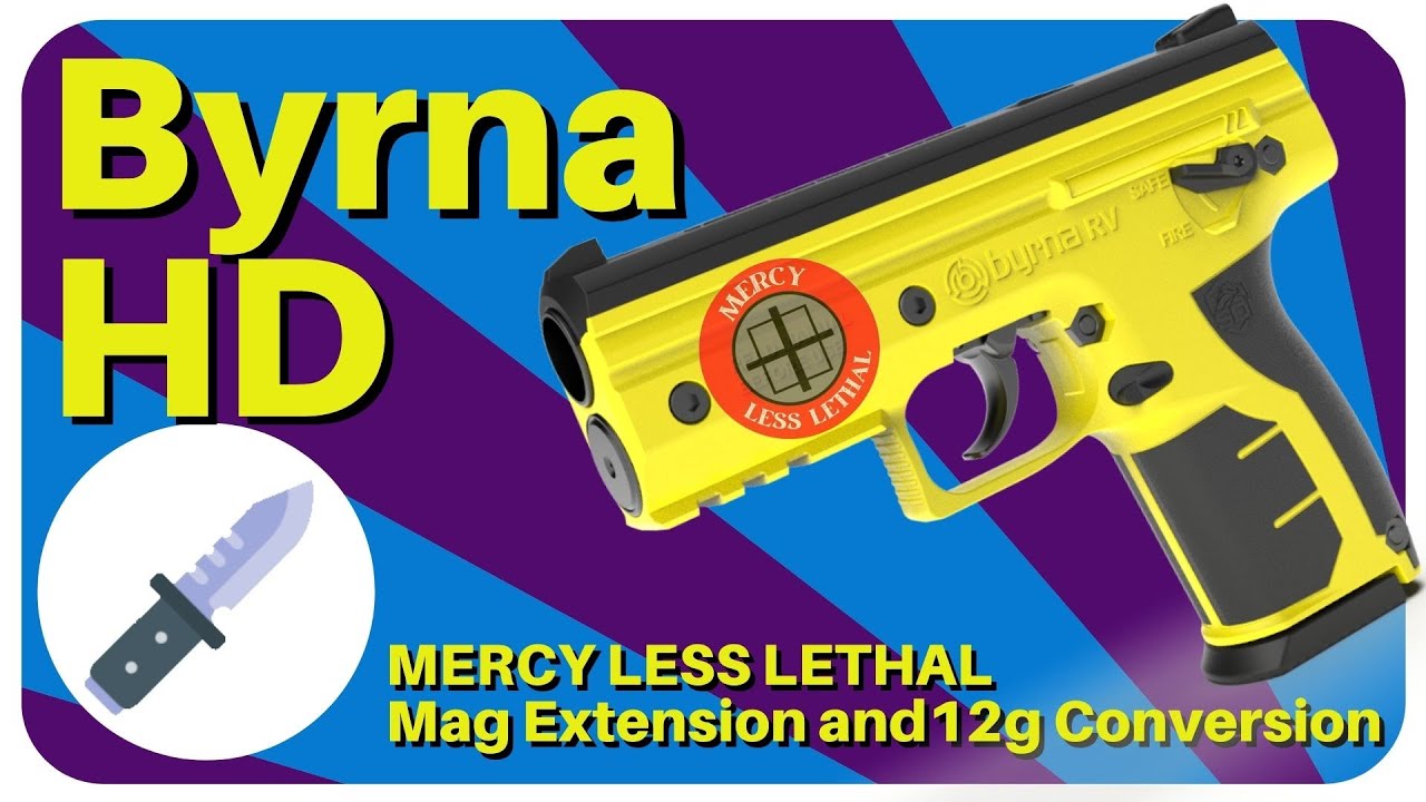 Byrna HD 68 Cal Self Defense Launcher with Mercy Less Lethal Mag ...