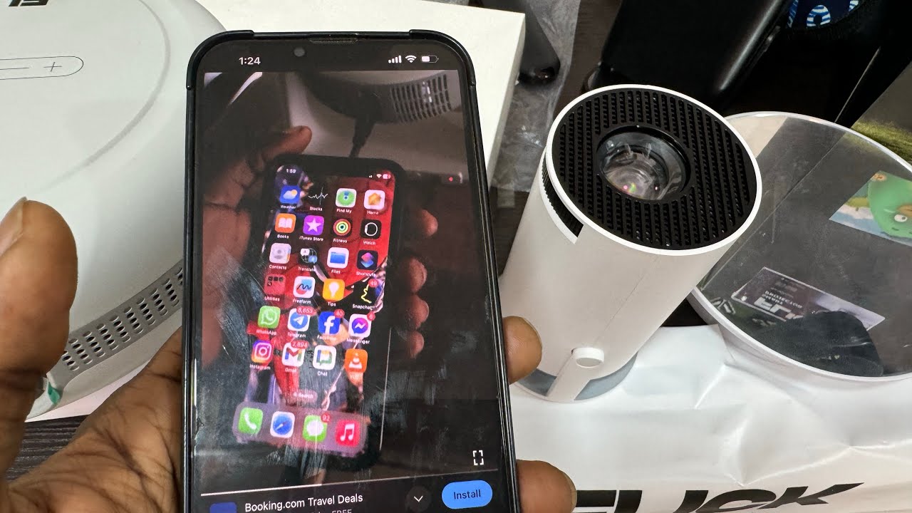 How To Connect Your IPhone to Flick Mini Projector - YouTube