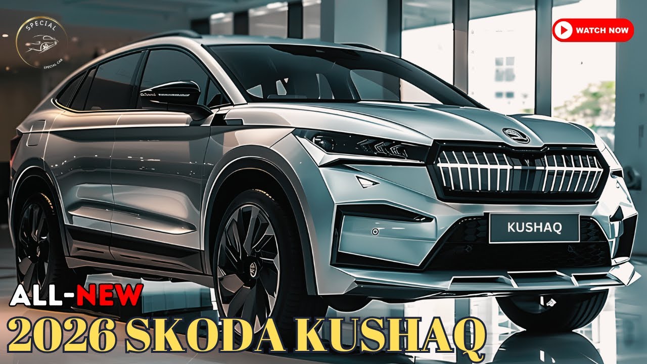 New 2026 Skoda Kushaq Revealed - Bold Design, More Power & Smarter ...