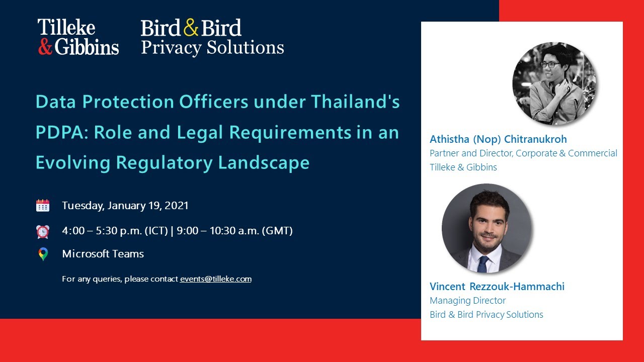 [EN] Data Protection Officers under Thailand’s PDPA - YouTube