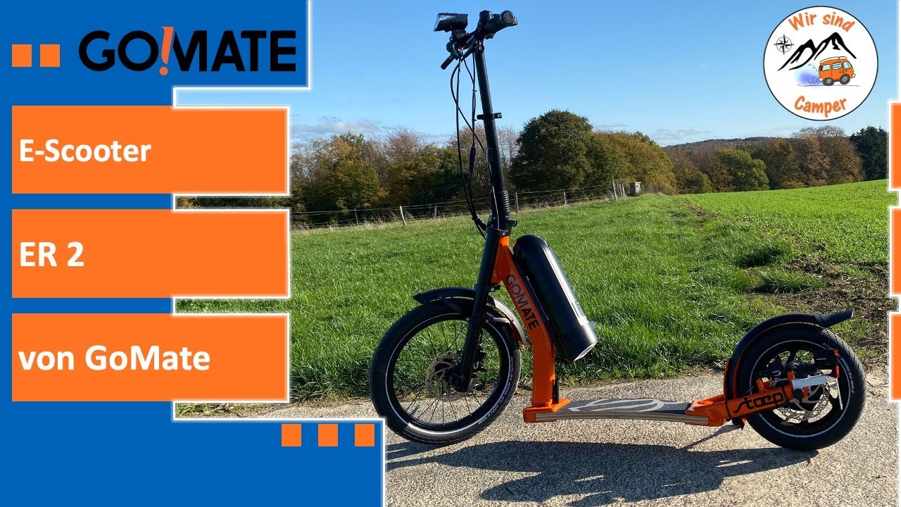 E-Scooter Made in Germany | GoMate ER 2 | perfekt für Camper - YouTube