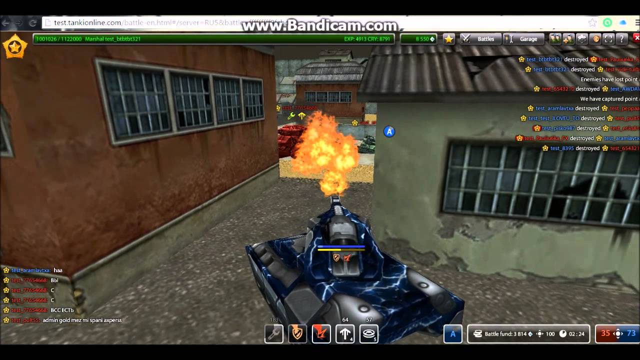 Tanki online test server prometheus kit game play - YouTube