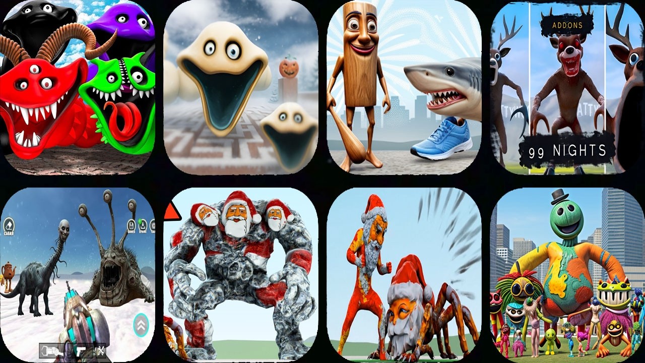 Nextbots In Playground Mod NEW EVOLUTION OF GOO GOO GAGA FAMILY,HUNGRY ...