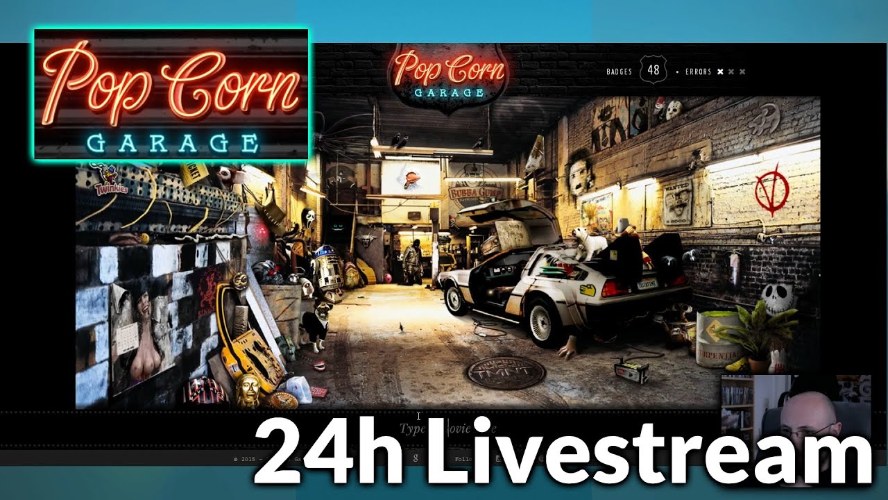 Popcorn Garage 2/3 - 24h-Stream - 5K-Abo-Special [deutsch/german] - YouTube