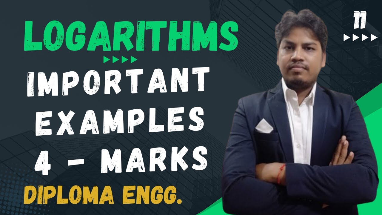 Examples of Logarithms | 4 marks example of logarithms | example 1 to 4 ...