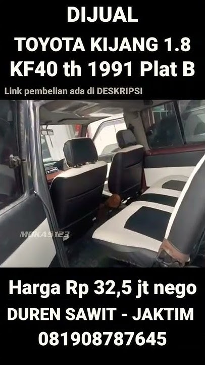 Harga Rp 32,5 jt nego TOYOTA KIJANG 1.8 KF40 th 1991 Plat B - YouTube