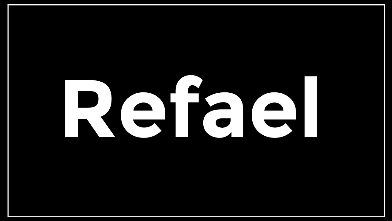 How to Pronounce Refael in Hebrew - YouTube