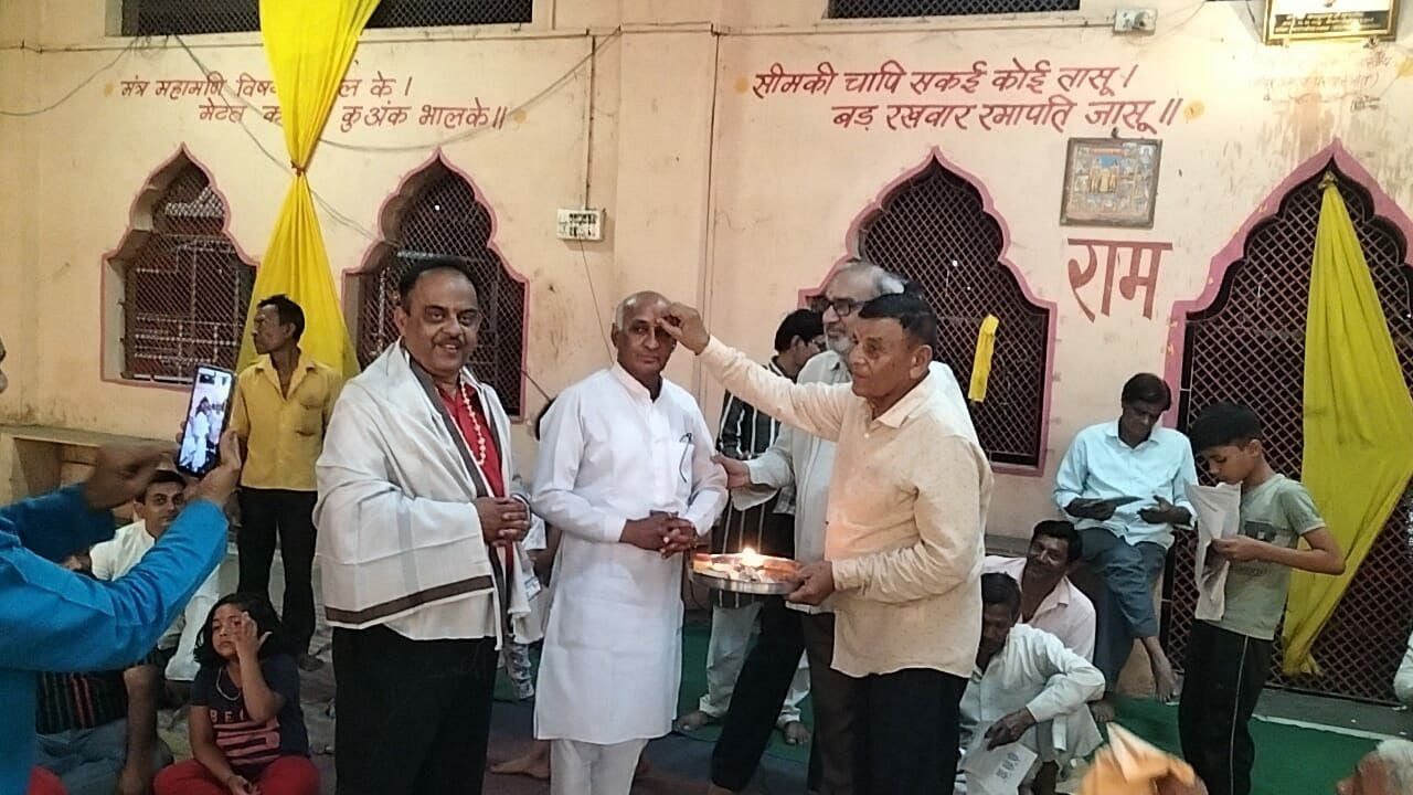 KANNOD II हनुमान मंदिर में रामायण पाठ के साथ कवियो का अभिनन्दन II # ...