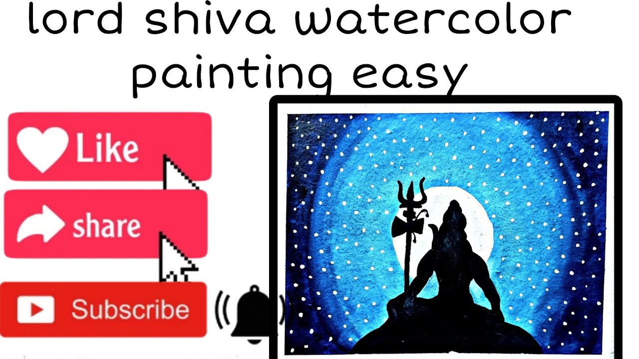 Maha Shivaratri special drawing with poster color : tutorial ...