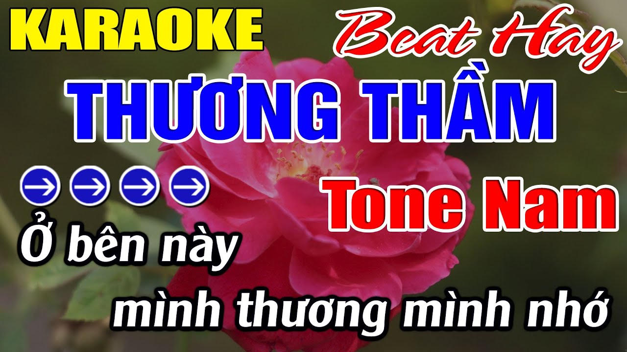 Thương Thầm Karaoke Tone Nam Karaoke Duy Organ - Beat Mới - YouTube