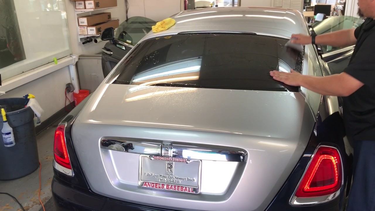 Rolls Royce window tinting - YouTube